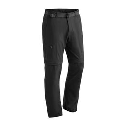 Maier Sports Herren Outdoorhose "Tajo", schwarz, Gr. 25, 90% Polyamid, 10% Elasthan, Hosen, Herren Zip-Off Wanderhose, atmungsaktive Trekkinghose,
