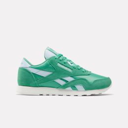Reebok CLASSIC Damen Sneaker "CLASSIC NYLON", Gr. 37,5, gr&uuml;n, Leder, Synthetik, Textil, Schuhe