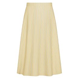 NORR Damen Maxirock "NORR skirt Frida"gelb stripe, Gr. 44, Obermaterial: 50% Baumwolle, 50% Polyester, R&ouml;cke