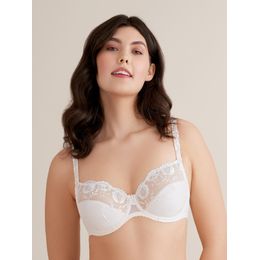 Conturelle Damen B&uuml;gel-BH "Provence", Gr. 70, rosa, Obermaterial: 66% Polyamid, 24% Polyester, 10% Elasthan, BHs, Dekorativer Au&szlig;entr&auml;ger ist