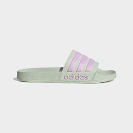 Damen Badesandale "SHOWER ADILETTE", adidas Sportswear, Gr. 42, gr&uuml;n, Synthetik, Schuhe, Badelatschen