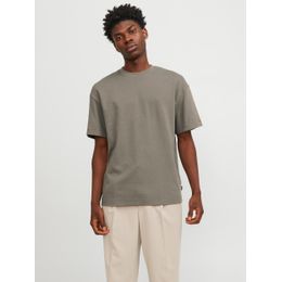 Jack & Jones JACK & JONES Herren Rundhalsshirt "JJEURBAN EDGE TEE SS O-NECK NOOS", gr&uuml;n, Gr. XL, unifarben, Jersey, Obermaterial: 100% Baumwolle, Shirts, mit