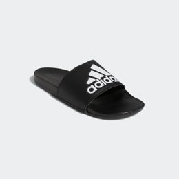Damen Badesandale "COMFORT ADILETTE", adidas Sportswear, Gr. 38, schwarz-wei&szlig;, Synthetik, Schuhe, Badelatschen