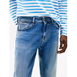 Tommy Jeans Herren Slim-fit-Jeans "Austin Slim Tapered"denim medium, Gr. 33, Denim/Jeans, Obermaterial: 99% Baumwolle, 1% Elasthan, Jeans, zum