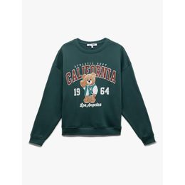 KOTON Sweatshirt Damen Gr&ouml;&szlig;e L smaragd
