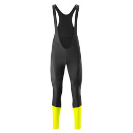 Gonso Herren Fahrradhose "Essential Bib Tight Softshell No Pad M", gelb, Gr. M, 100% Polyester, Hosen, Herren Radhose ohne Sitzpolster