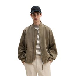 Marc O'Polo Outdoorjacke MARC O'POLO "aus Bio-Baumwoll-Twill", Herren, Gr. L, frozen taupe, Obermaterial: 100% Baumwolle. Futter: 100% Baumwolle, unifarben, regular fit, Rippb&uuml;ndchen, Jacken Outdoorjacke