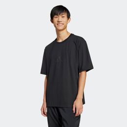 Herren T-Shirt "M Z.N.E. TEE LO"schwarz, Gr. XL, adidas Sportswear, Obermaterial: 75% Polyester, 25% Elasthan, Shirts, lockere Passform, mit