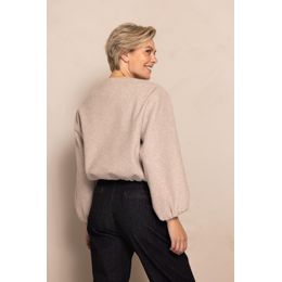Zhrill Damen Blouson "MANOA"beige, Gr. XXL, unifarben, Web, Obermaterial: 100% Polyester. Futter: 100% Polyester, Jacken, l&auml;ssiger Look, mit