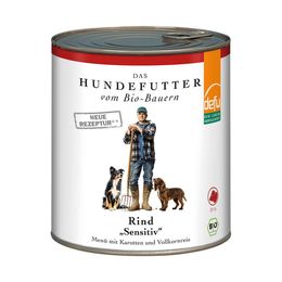 Defu Bio-Rind Sensitiv Men&uuml; Hunde-Nassfutter Bio 6x820g