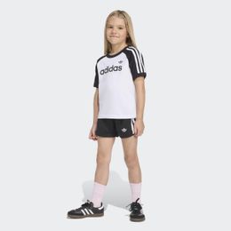 Trainingsanzug adidas originals "SPRINTER SET MIT UND", Jungen, Gr. 104, wei&szlig;, schwarz, Obermaterial: 100% Baumwolle, Sportanz&uuml;ge Trainingsanzug