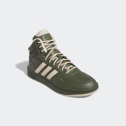 Herren Sneaker "HOOPS 3.0 MID LIFESTYLE BASKETBALL CLASSIC FUR LINING WINTERIZED", adidas Sportswear, Gr. 43, gr&uuml;n, Synthetik, Textil, Schuhe