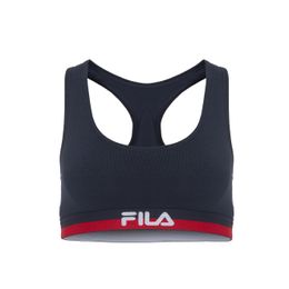 Fila Damen Bustier, Gr. XS, blau, Jersey, Obermaterial: 95% Baumwolle, 5% Elasthan, bedruckt, unifarben mit Farbeinsatz, Basic, BHs, mit elastischem