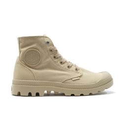 Palladium Damen Schn&uuml;rboots "MONO CHROME", Gr. 41, beige, Textil, Schuhe, Schn&uuml;rstiefel, Schn&uuml;rstiefelette aus Canvas