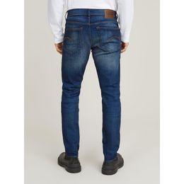 G-Star Raw G-STAR Herren Regular-fit-Jeans "3301 Slim Jeans", blau, Gr. 32, Obermaterial: 89% Baumwolle, 10% Polyester, 1% Elasthan, Jeans
