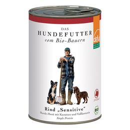 Defu Bio-Rind Sensitive Men&uuml; Hunde-Nassfutter Bio 12x410g