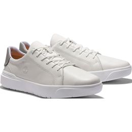 Timberland Herren Sneaker "SENECA BAY - LOW LACE UP SNEAKER", Gr. 40, wei&szlig;, Leder, Schuhe, aus Leder