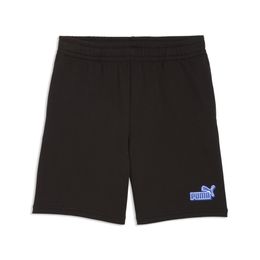 Puma M&auml;dchen Sporthose "Essentials Logo Lab Relaxed Shorts Jungen"schwarz, Gr. 176, Obermaterial: 68% Baumwolle, 32% Polyester; Tasche &ndash; Oben: 100%