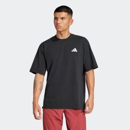 Herren T-Shirt "GRAPHIC", schwarz, Gr. L, adidas Performance, Obermaterial: 100% Polyester, Shirts