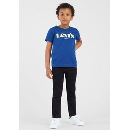 LEVI'S KIDS Jungen Skinny-fit-Jeans "LVB-510 SKINNY FIT JEANS", schwarz, Gr. 4, Denim/Jeans, Obermaterial: 76% Baumwolle, 23% Polyester, 1% Elasthan,