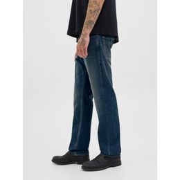 Jack & Jones JACK & JONES Herren Loose-fit-Jeans "CHRIS JJORIGINAL", blau, Gr. 29, Abriebeffekte, Denim/Jeans, Obermaterial: 100% Baumwolle, Jeans, Baumwolle,