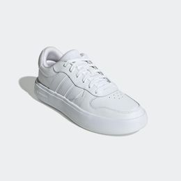 Herren Sneaker "LITECOURT", adidas Sportswear, Gr. 40, wei&szlig;, Leder, Synthetik, Schuhe