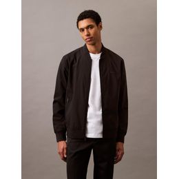 Calvin Klein Herren Bomberjacke "MATTE BOMBER", schwarz, Gr. XL, unifarben, Web, Obermaterial: 100% Polyester, Jacken, Regular fit, mit