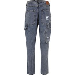 Karl Kani Herren Bequeme Jeans "Karl Kani Herren KK Retro Tapered Workwear Denim", blau, Gr. 30, unifarben, 100% Baumwolle, Jeans