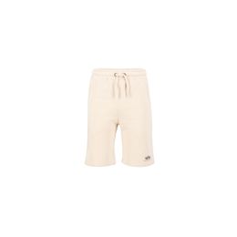 Herren Sweatshorts "Basic Short SL", wei&szlig;, Gr. XS, Alpha Industries, Obermaterial: 80% Baumwolle, 20% Polyester, Hosen