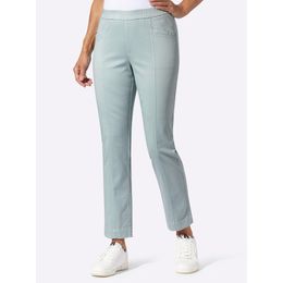 Casual Looks Damen Schlupfjeanskalkmint, Gr. 40, unifarben, 97% Baumwolle, 3% Elasthan, Jeans
