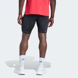 Herren Laufshorts "ADI365 ADAPTIVE WEAR RUNNING 1/2 LEGGINGS", 3XL, N-Gr, schwarz, adidas Performance, Obermaterial: 89% Polyester, 11% Elasthan,