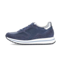 Gabor Damen Sneaker "Sneaker low", Gr. 36, blau, Schuhe