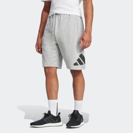 Herren Shorts "M MH FT"medium grau heather, schwarz, normal, gr., Gr. S, adidas Sportswear, Obermaterial: 55% Baumwolle, 36% Polyester, 9% Viskose,