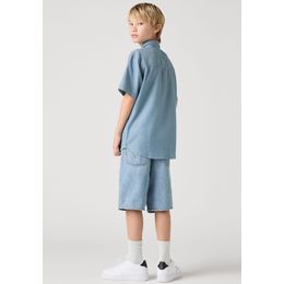 LEVI'S KIDS M&auml;dchen Jeansshortsfrom scratch, Gr. 8, Denim/Jeans, Obermaterial: 100% Baumwolle, Jeans, aus robustem Baumwolldenim