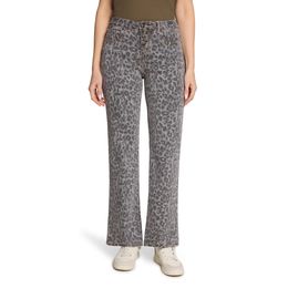 Cartoon Damen Stretch-Jeans "Damen mit Muster"grau, grau, Gr. 38, Obermaterial: 41% Baumwolle, 33% Viskose, 25% Polyester, 1% Elasthan, Jeans