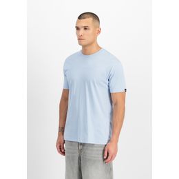 T-Shirt Alpha Industries "DTM Alpha T-Shirt", Damen, Gr. L, artic blau, Obermaterial: 100% Baumwolle, Shirts T-Shirt