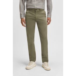 BOSS Orange Herren Chinohose "slim", gr&uuml;n, Gr. 40, Web, Obermaterial: 97% Baumwolle, 3% Elasthan, Hosen, mit Ges&auml;&szlig;taschen