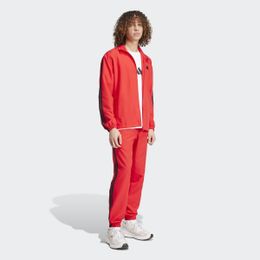 Herren Trainingsanzug "3-STREIFEN WOVEN", rot, Gr. L, adidas Sportswear, Obermaterial: 100% Polyester, Sportanz&uuml;ge, zweiteiliges Set, aus Polyester,
