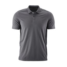 Gonso Herren Radtrikot "Essential Poloshirt M", grau, Gr. M, 100% Polyester, Trikots, Herren Fahrradtrikot kurzarm, elastisches und atmungsaktives