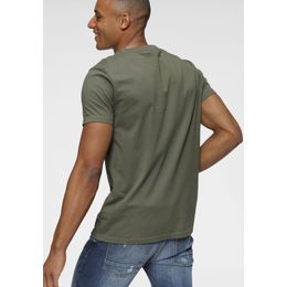 Bruno Banani Herren T-Shirt, gr&uuml;n, Gr. XXXL, bedruckt, Single Jersey, Obermaterial: 100% Baumwolle, Shirts, kurz&auml;rmelig, schmal geschnitten,
