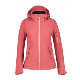 Icepeak Damen Softshelljacke "D SOFTSHELLJACKE BATHGATE", bunt, Gr. 34, Softshell, Obermaterial: 100% Polyester, Jacken, mit Rei&szlig;verschlusstaschen
