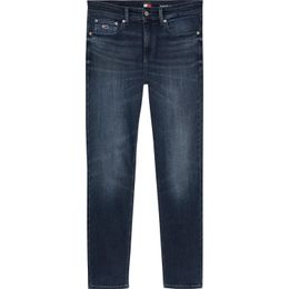 Tommy Jeans Herren Slim-fit-Jeans "Scanton Slim", blau, Gr. 30, Denim/Jeans, Obermaterial: 92% Baumwolle, 6% Polyester, 2% Elasthan, Jeans, mit