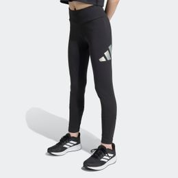 M&auml;dchen Leggings "EVERYDAY GLAM BAUMWOLL- F&Uuml;R KINDER", schwarz, Gr. 170, adidas Sportswear, Obermaterial: 93% Baumwolle, 7% Elasthan, Hosen