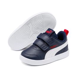 Puma M&auml;dchen Sneaker "COURTFLEX V2 V INF", Gr. 27, bunt, Synthetik, unifarben, Schuhe, mit Klettverschluss, leicht profiliertes Laufsohlenprofil