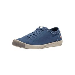 Softinos Damen Sneaker "Softinos Sneaker Lederimitat/Textil", Gr. 39, blau, Lederimitat, Textil, Schuhe