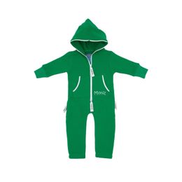 MONIZ Jungen Jumpsuit, Gr. 92, gr&uuml;n, 80% Baumwolle, 20% Polyester, Overalls, aus kuschelig weichem Material