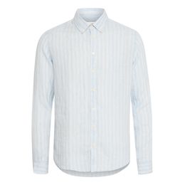 Casual Friday Herren Leinenhemd "Leinenhemd CFDallas", blau, Gr. L, Obermaterial: 80% Leinen LI. 20% Baumwolle CO., Hemden