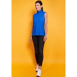 Seidel Moden Damen Tanktop, blau, Gr. 42, unifarben, Jersey, Obermaterial: 95% Viskose, 5% Elasthan, Tops, MADE IN GERMANY