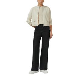 Damen Rundhalspullovergrau beige, Gr. 40, s.Oliver BLACK LABEL, unifarben, Strick, Obermaterial: 50% Baumwolle, 50% Modal, Pullover, mit Rippb&uuml;ndchen