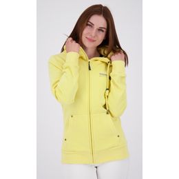 DEPROC Active Damen Kapuzensweatshirt "LAC DANA WOMEN", gelb, Gr. 38, Jersey, 60% Baumwolle. 40% Polyester, Sweatshirts, in l&auml;ssigem Oversized-Schnitt